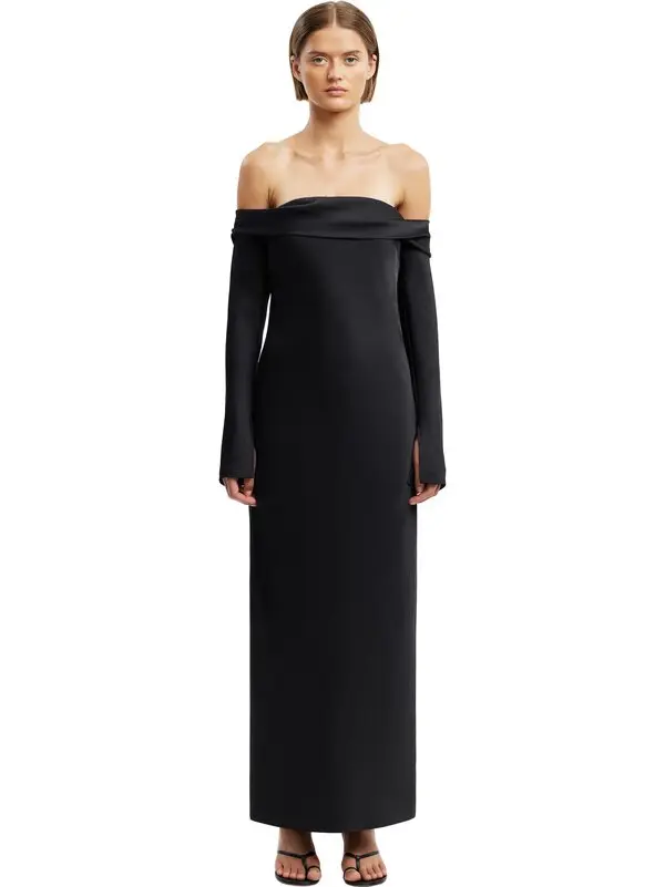 Significant Other Nadia Long Sleeve Maxi Dress - Black