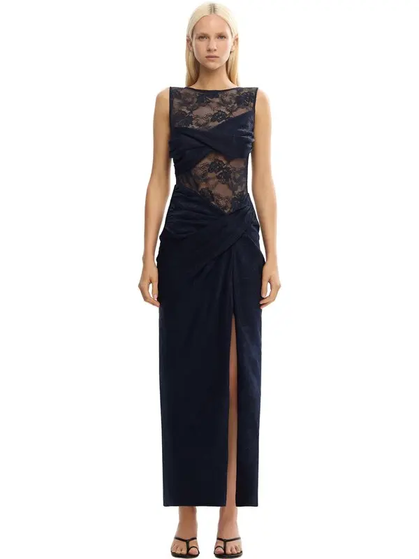 Significant Other Lace Maxi Dress - Sapphire