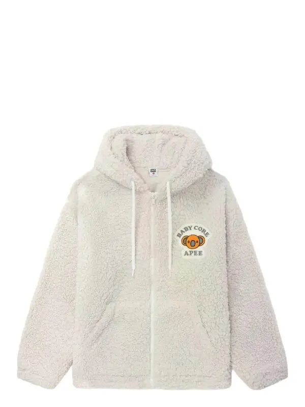 AAPE BY *A BATHING APE Hooded Zip Jacket - Neutrals