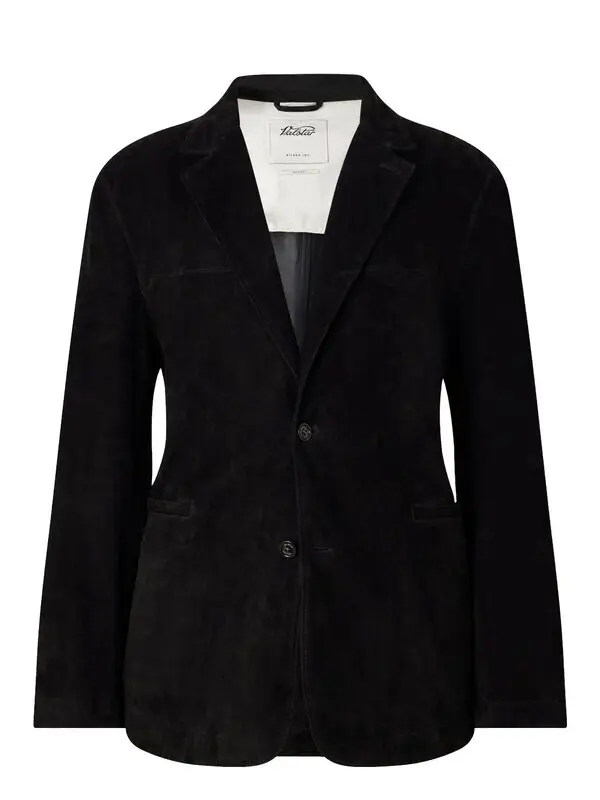 VALSTAR Suede Single-breasted Jacket - Black