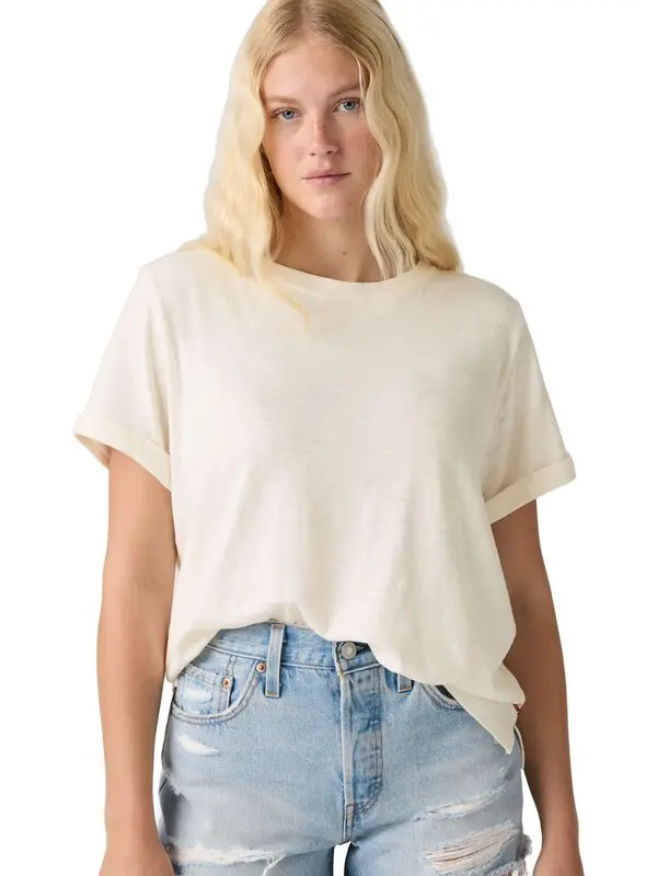 LEVI'S Julie Slub Tee - Egret