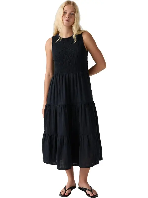 LEVI'S Cely Smocked Dress - Anthracite Night