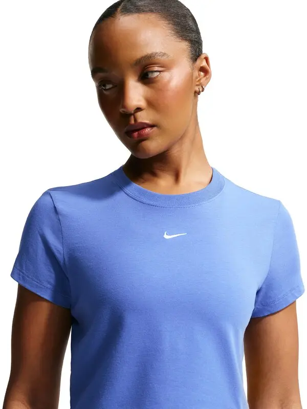 Nike Sportswear Chill Knit Cropped T-shirt - Blue