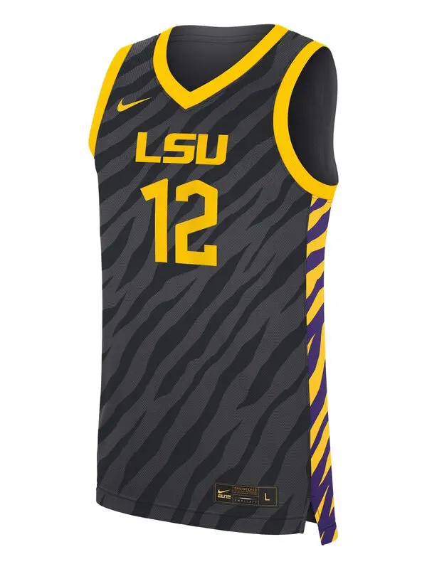 Nike Lsu Replica Dri-fit College Womenâs Basketball Jersey - Grey