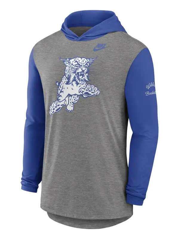 Nike Kentucky Campus Legacy Dri-fit College Long-sleeve Hooded T-shirt - Grey