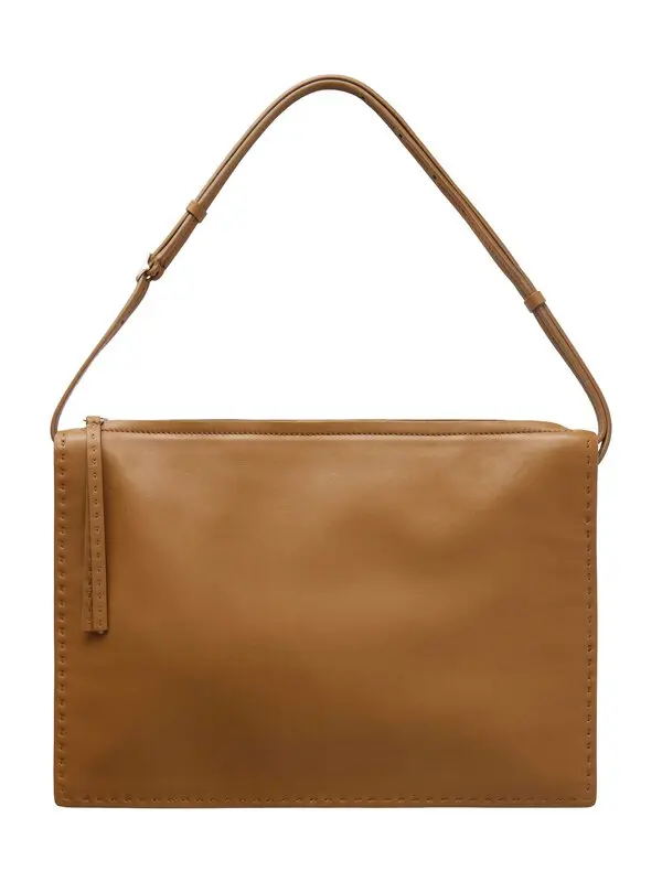 Phoebe Philo Glove Pochette Leather Shoulder Bag - Tan
