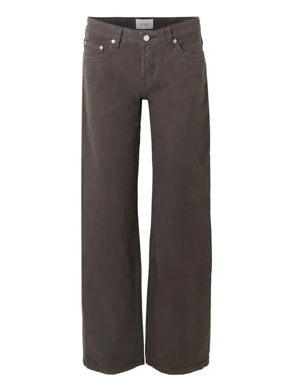 ST. AGNI 90s Low-rise Straight-leg Jeans - Brown