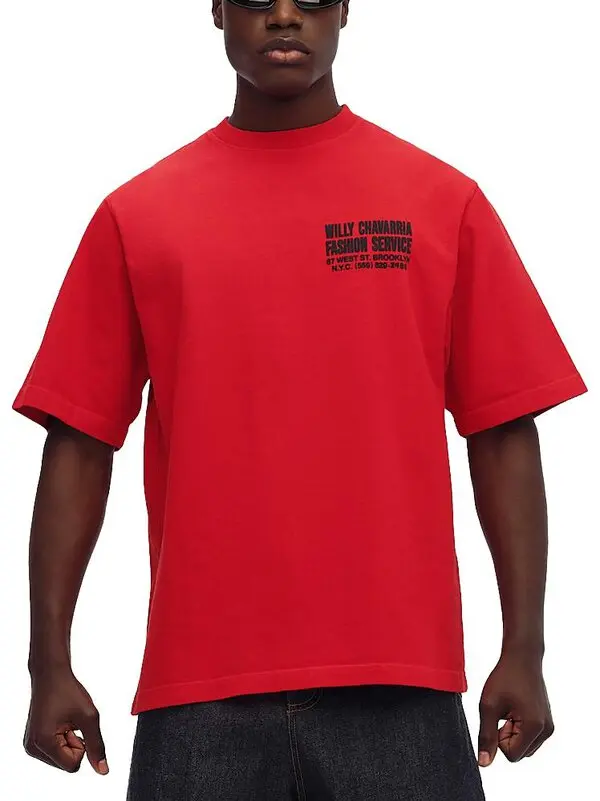 WILLY CHAVARRIA The Fashion Service Standards Tee - Red Hot