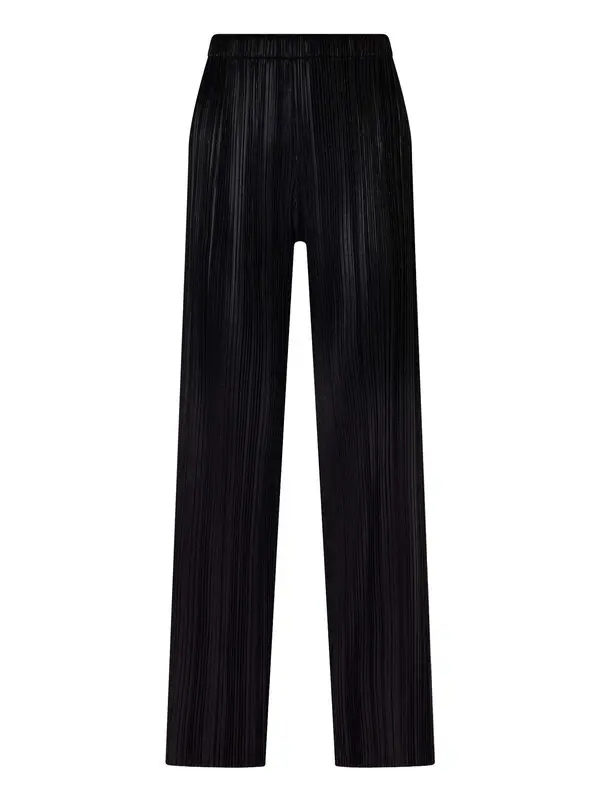 Phoebe Philo Razor Pleat Straight-leg Trousers - Black