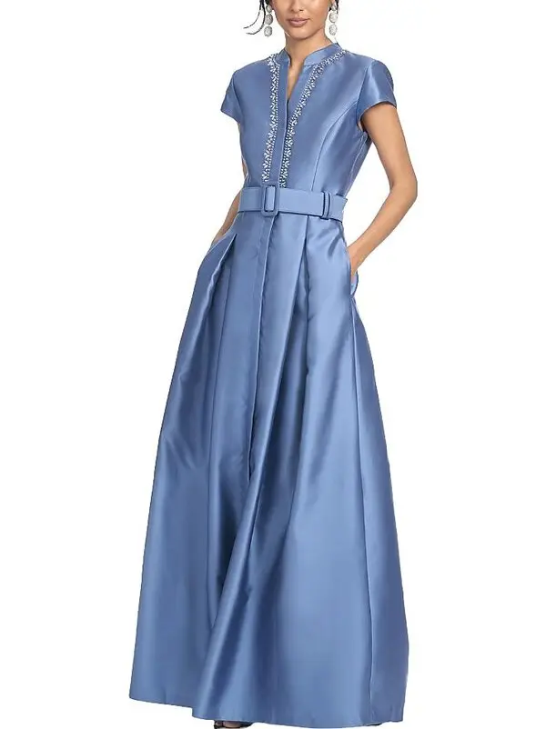 SACHIN AND BABI Embellished Marta Gown - Twilight