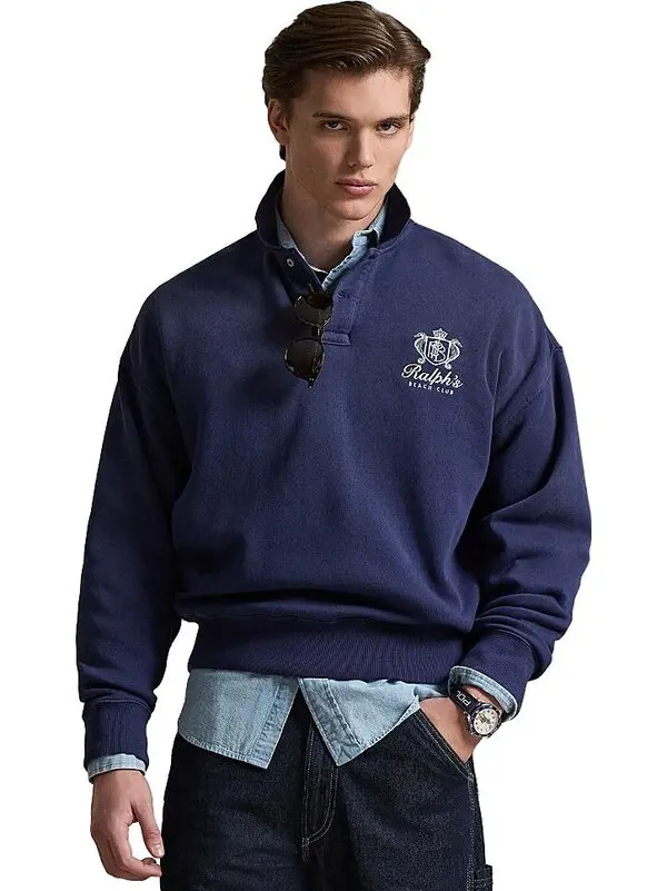 Polo Ralph Lauren Relaxed Fit Fleece Graphic Sweatshirt - Blue