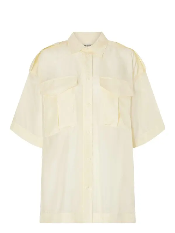 Phoebe Philo Utility Silk Shirt - Ivory
