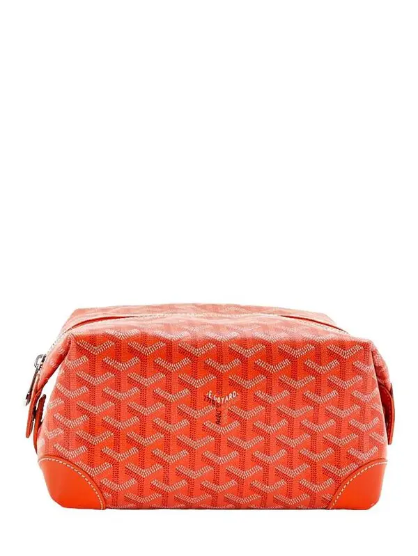 Goyard 25 Boeing Trousse De Toilette Pouch - Orange