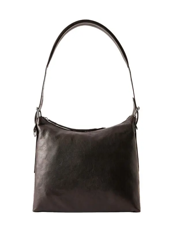 LEMAIRE Leather Shoulder Bag - Black