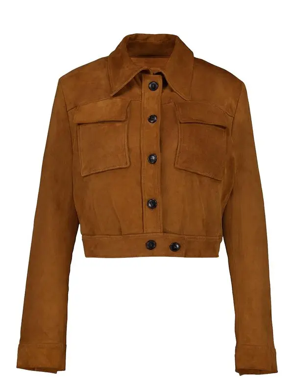 Stouls Leoncino Leather Safari Jacket - Brown