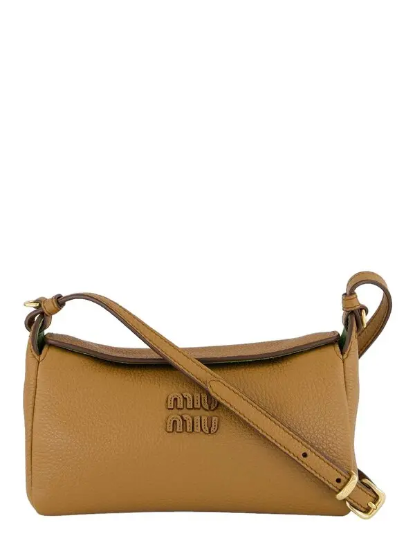 Miu Miu Leather Pouch - Beige
