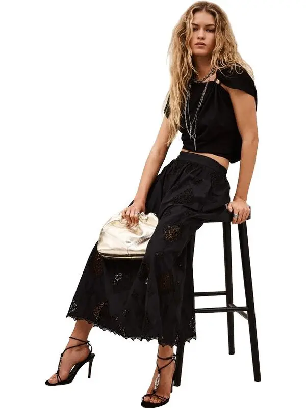 Ba&sh Mona Maxi Skirt - Black