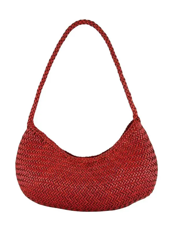 Dragon Diffusion Nova Luna Woven Leather Bag - Red