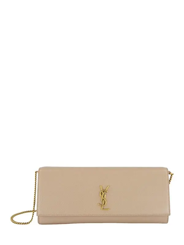 Saint Laurent Kate Clutch - Beige