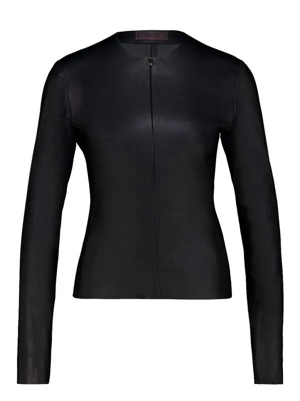Stouls Imany Leather Top - Black