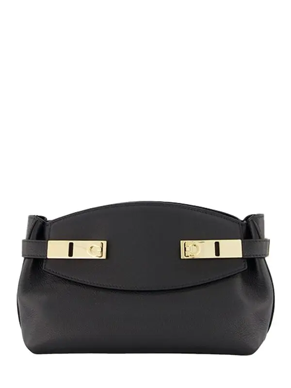 FERRAGAMO Hug Soft Extra Small Crossbody Bag - Black