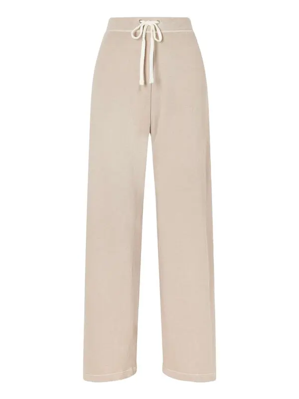 JAMES PERSE Cotton-terry Track Pants - Beige
