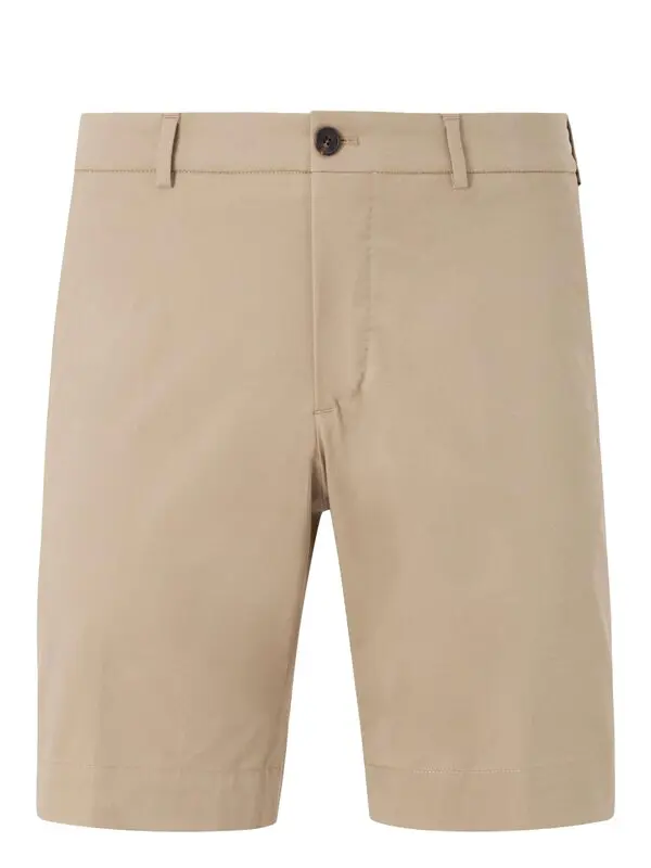 SLOWEAR Slim-fit Cotton-blend Gabardine Chino Shorts - Beige