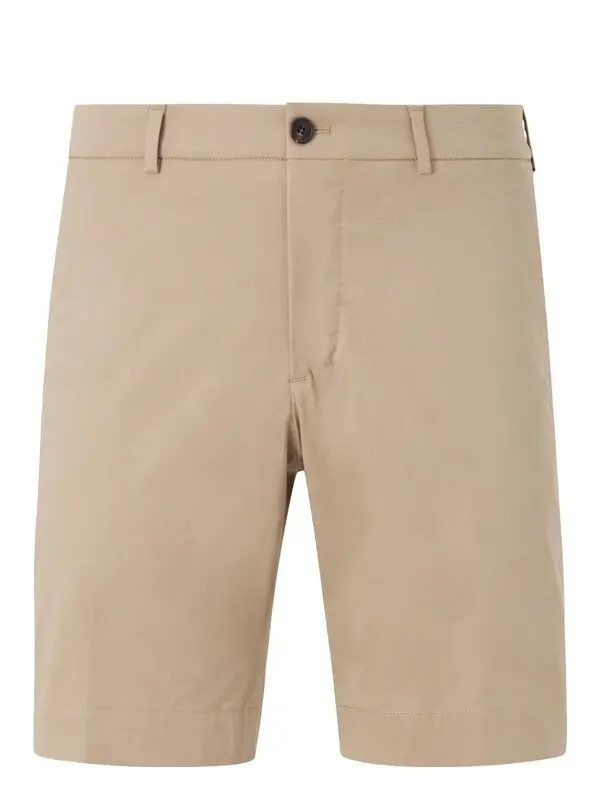 SLOWEAR Slim-fit Cotton-blend Gabardine Chino Shorts - Neutrals