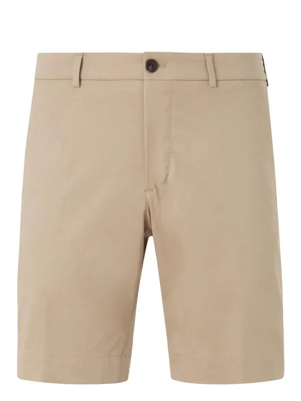 SLOWEAR Slim-fit Cotton-blend Gabardine Chino Shorts - Neutrals