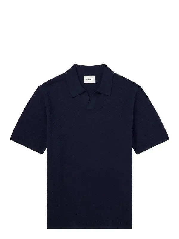 Nn07 Paul 60016 Cotton Polo Shirt - Blue