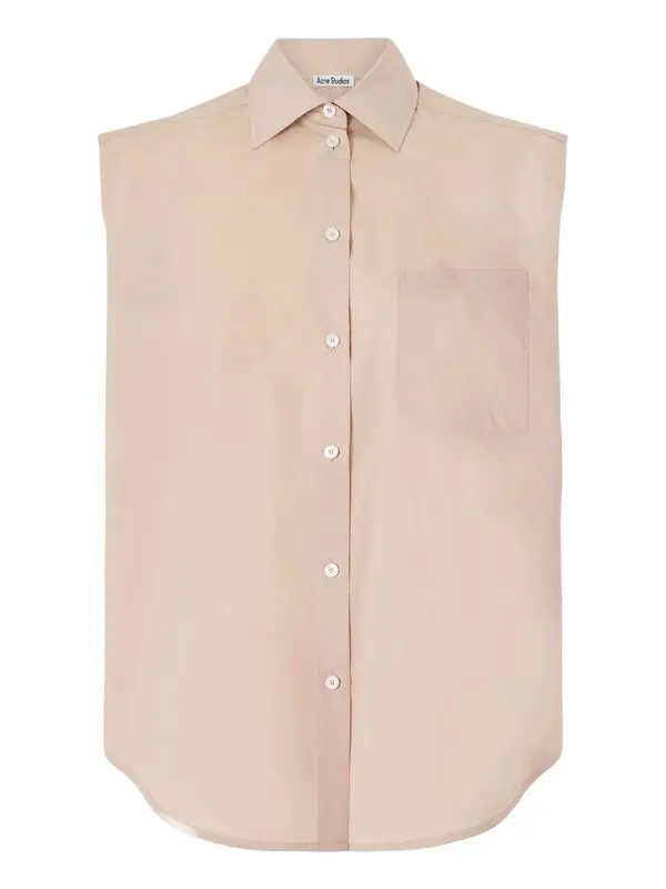 Acne Studios Cotton And Silk-blend Blouse - Blush