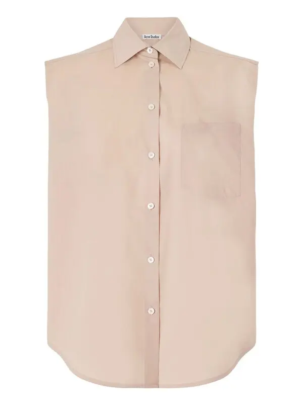 Acne Studios Cotton And Silk-blend Blouse - Pink