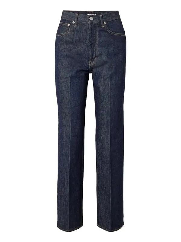 Auralee High-rise Straight-leg Jeans - Blue