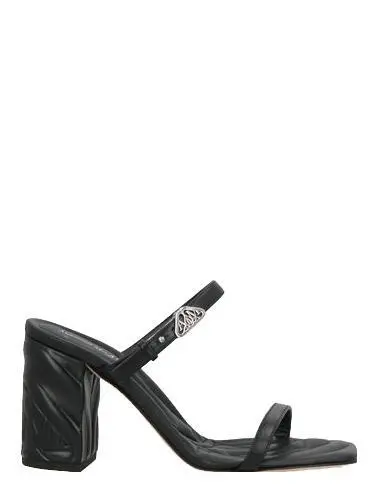 Alexander McQueen Calfskin Sandals - Black