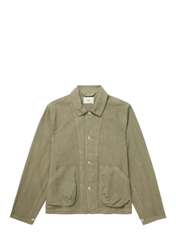 Folk Prism Cotton-ripstop Blouson Jacket - Green