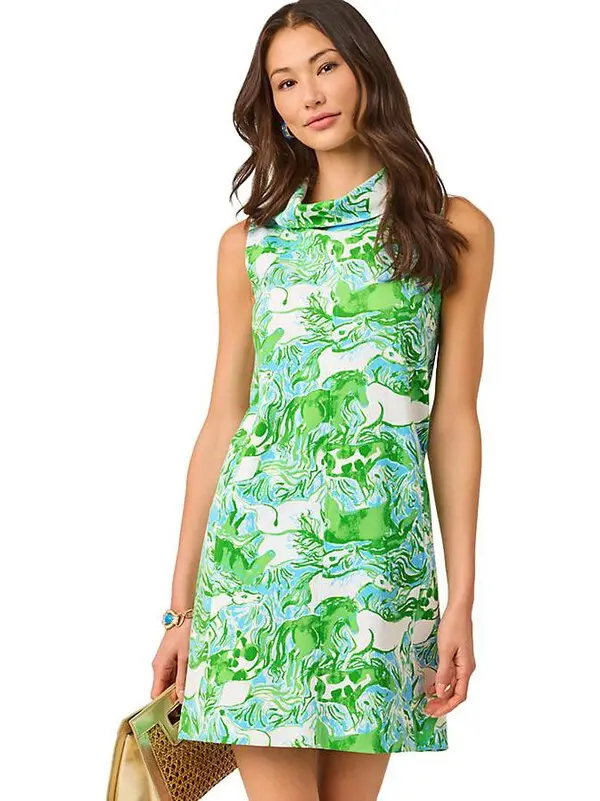 Lilly Pulitzer® Payson Shift Dress - Capri Blue Galloping Gals