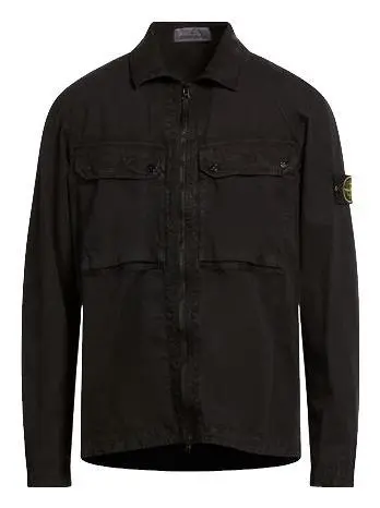 Stone Island Cotton Overshirt - Black