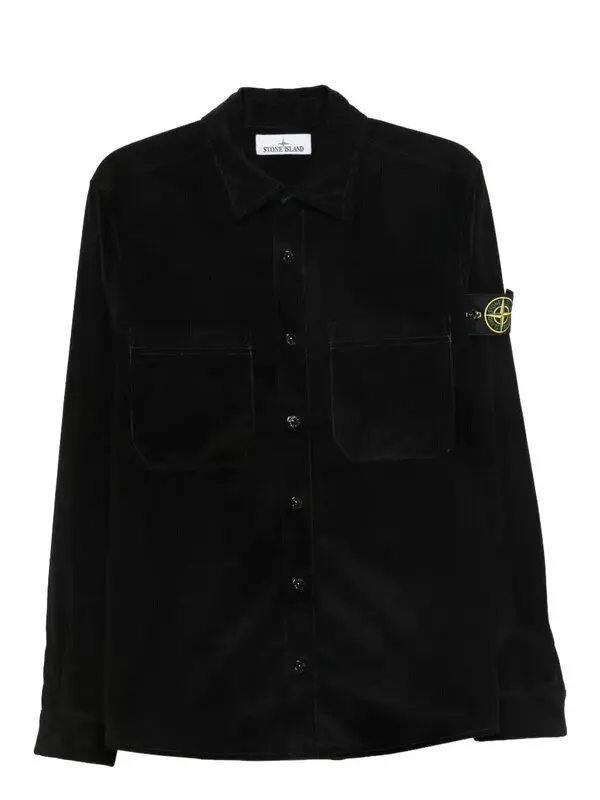 Stone Island Patch-pocket Overshirt - Black