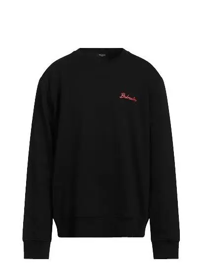 Balmain Crewneck French Terry Sweatshirt - Black