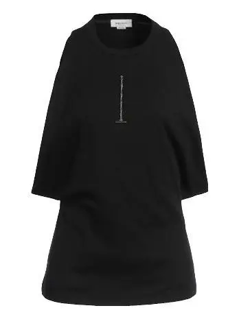 Alexander McQueen Ribbed Jersey Top - Black