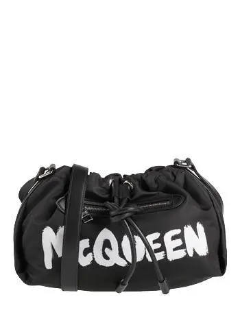 Alexander McQueen Crossbody Bag With Drawstring Closure - Black