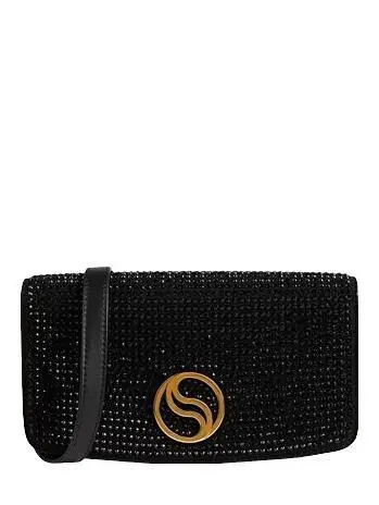 Stella McCartney Cross-body Bag With Appliqués - Black