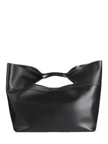 Alexander McQueen Leather Tote With Interior Pouch - Black