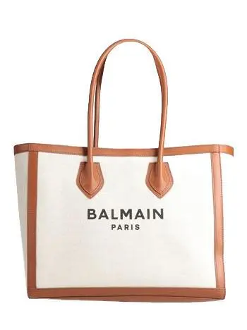Balmain Canvas Shopper Bag - Beige