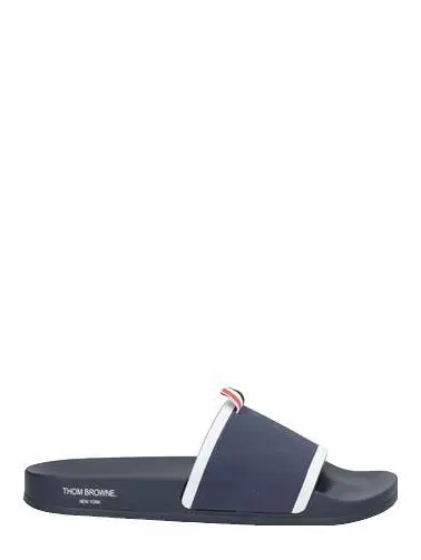 Thom Browne Rubber Pool Slides - Navy