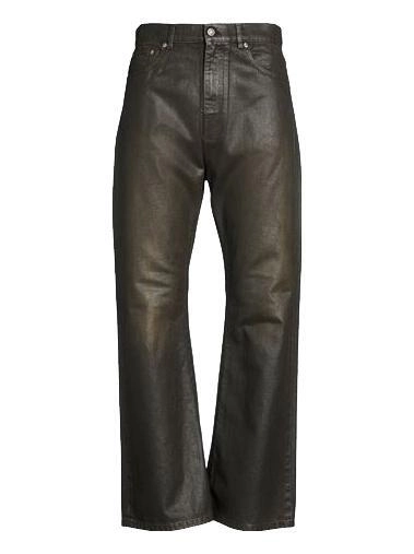 THE BIG WHITE BLUE Dark Cotton Straight-leg Jeans - Dark Brown