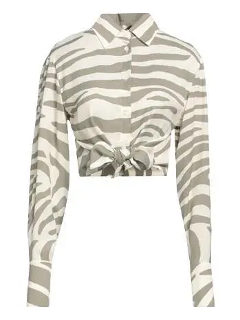 Balmain Satin Zebra-print Shirt - White