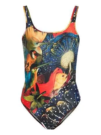 Alexander McQueen Printed Bodysuit - Navy