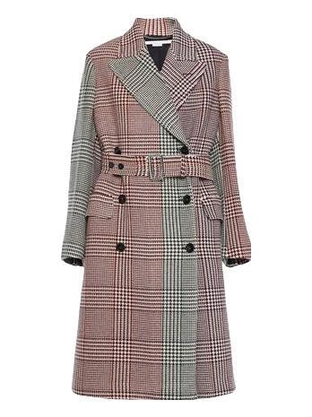 Stella McCartney Belted Double-breasted Wool Coat - Brick