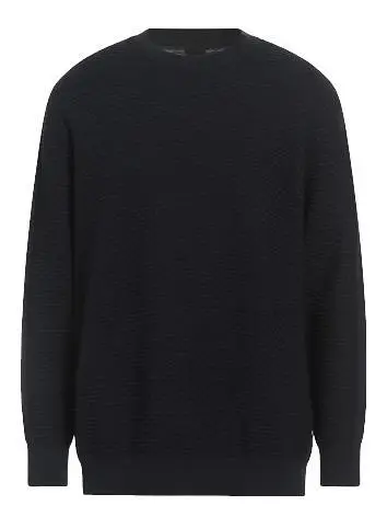 Armani Exchange Cotton Intarsia-knit Sweater - Blue
